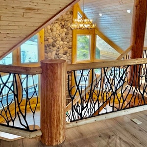 Metal Tree Branch Forest Forged Iron Staircase Railings/loft Railing ...