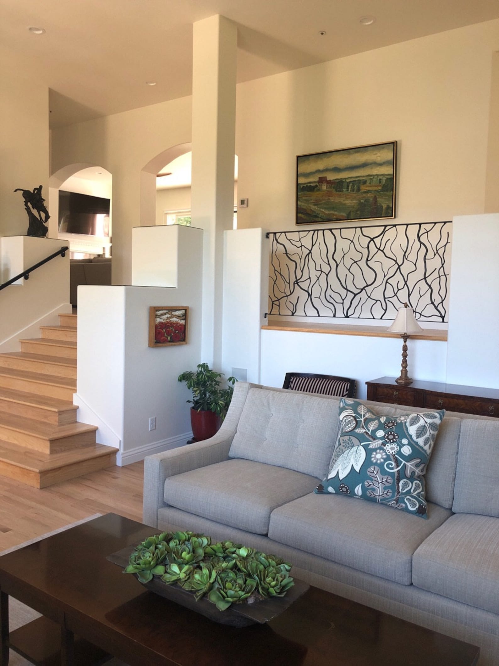 Scattered Branches Iron Forest Metal Stair Railings/insert Panel ...