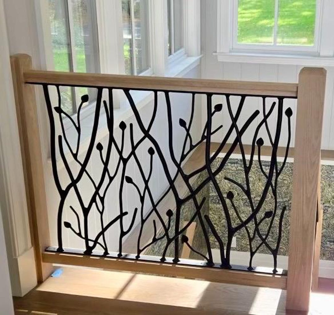 Organic Iron Tree Forest Forged Branches With Scattered Leaves /metal ...