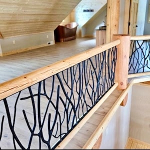 Metal Tree Branch Forest Forged Iron Staircase Railings/loft Railing ...