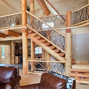 Metal Tree Branch Forest Forged Iron Staircase Railings/loft Railing ...