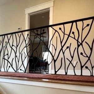 Organic Iron Tree Forest Forged Branches With Scattered Leaves /metal ...