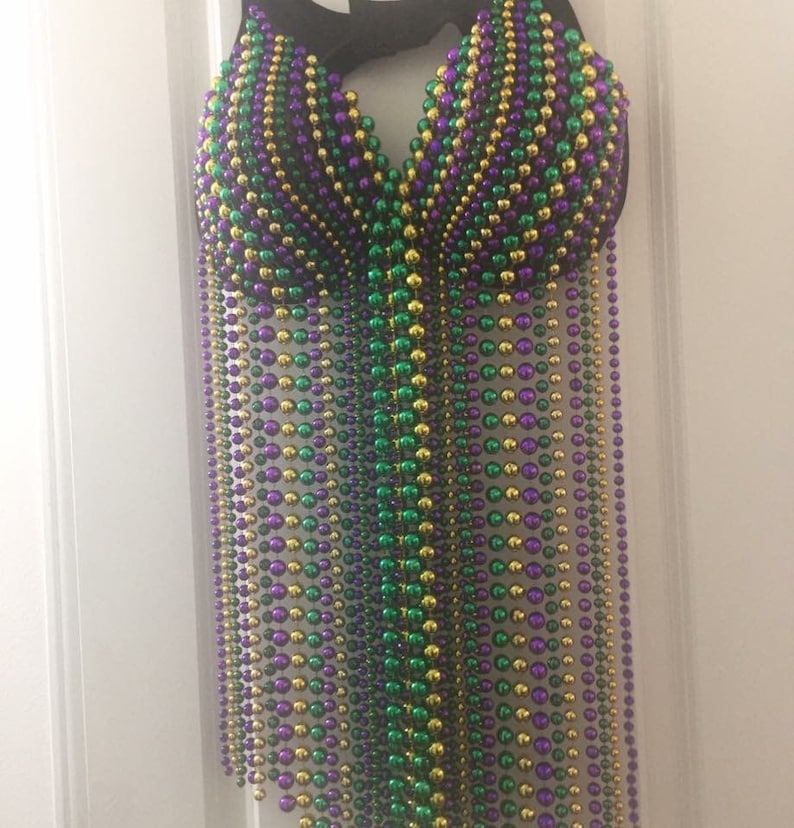 Carnival/mardi Gras Beaded Bra Mardi Bra - Etsy