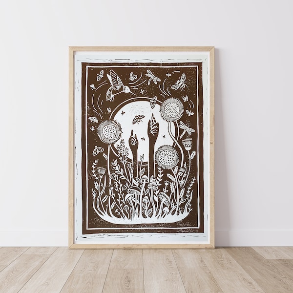 Lino Print - Etsy