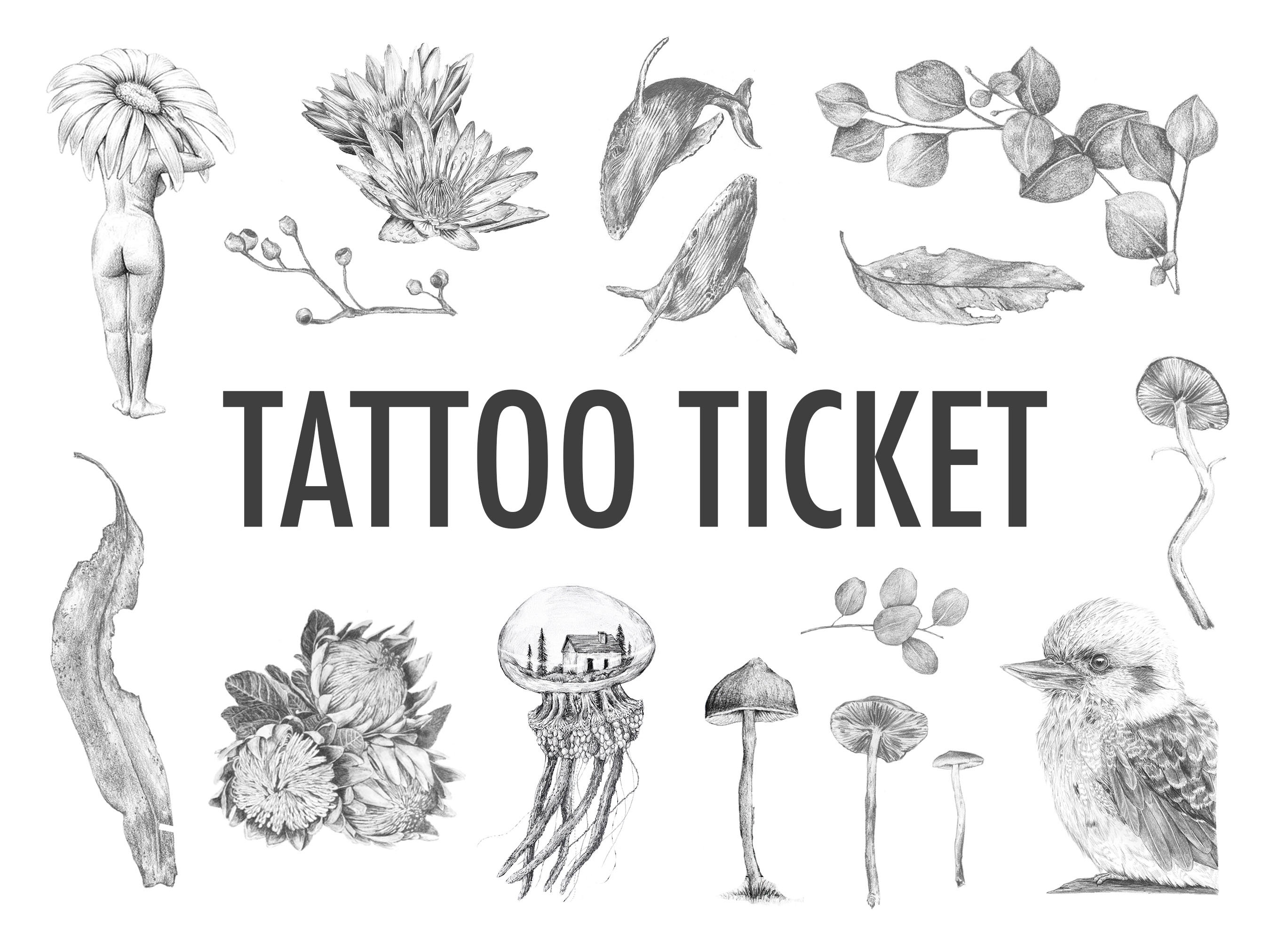 Tattoo Ticket Tattoo Permission - Etsy