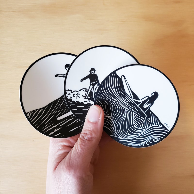Surf Sticker - Etsy