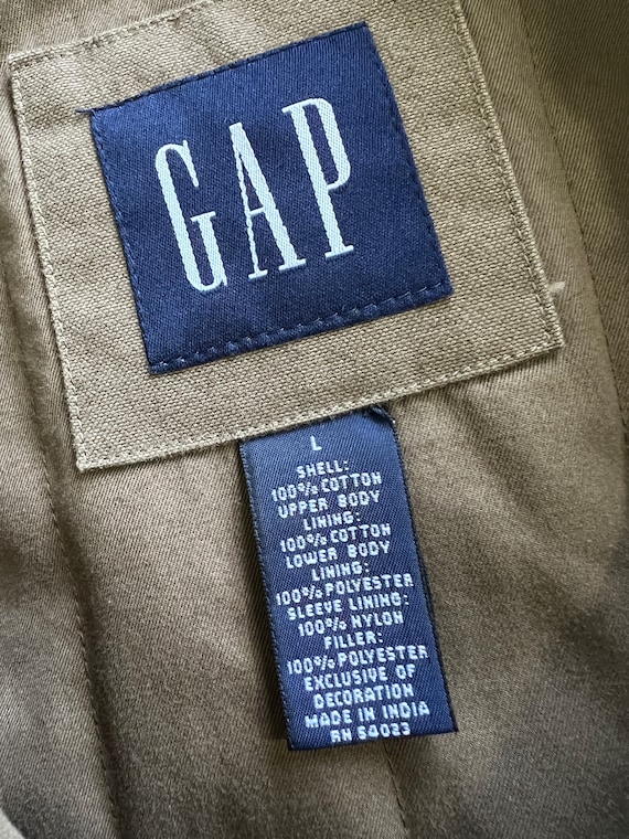 early 2000s vintage GAP chore jacket, brown, mens siz… - Gem