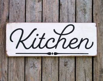 Kitchen wood sign | Etsy