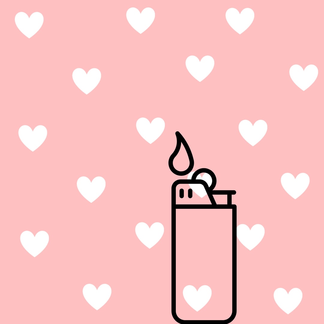 Single Matte Lighter Wrap, Heart Lighter, Lighter Case, Personalized ...