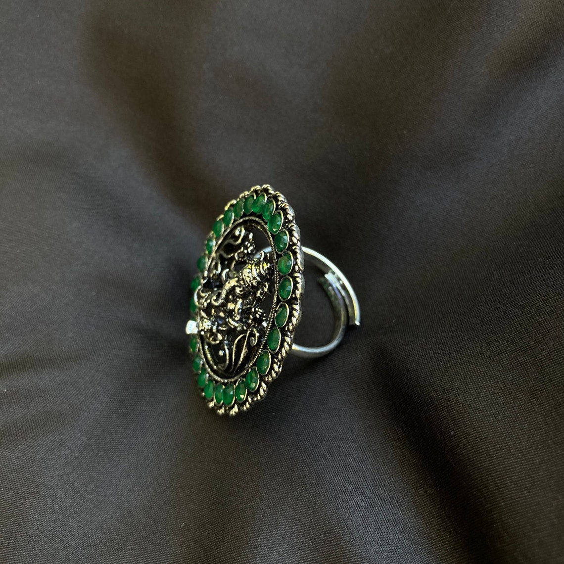 Tribal Oxidised Ring Indian Tribal Ring Ganesha Ring - Etsy