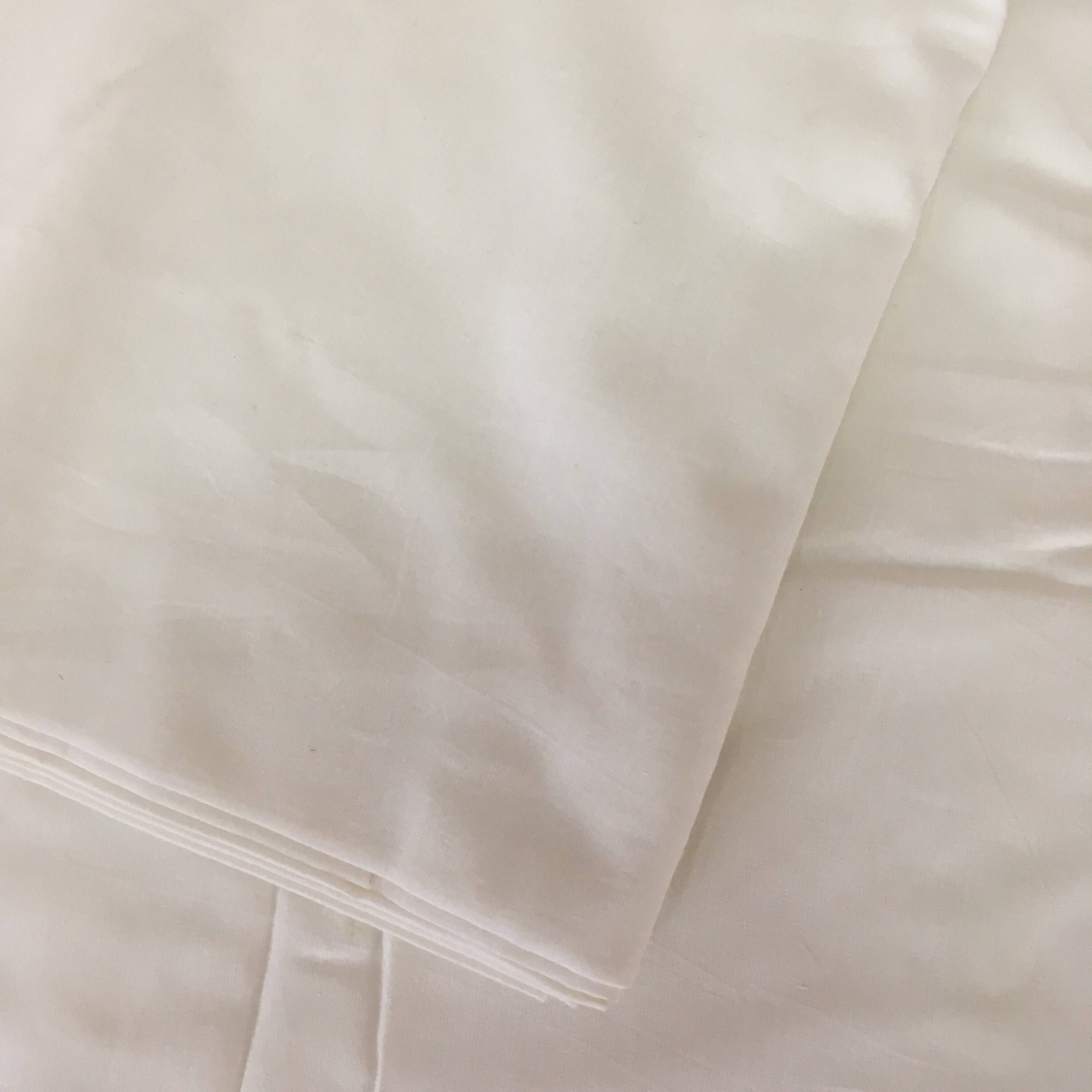 White Indian Cotton Fabric By the Meter 47'' Width | Etsy
