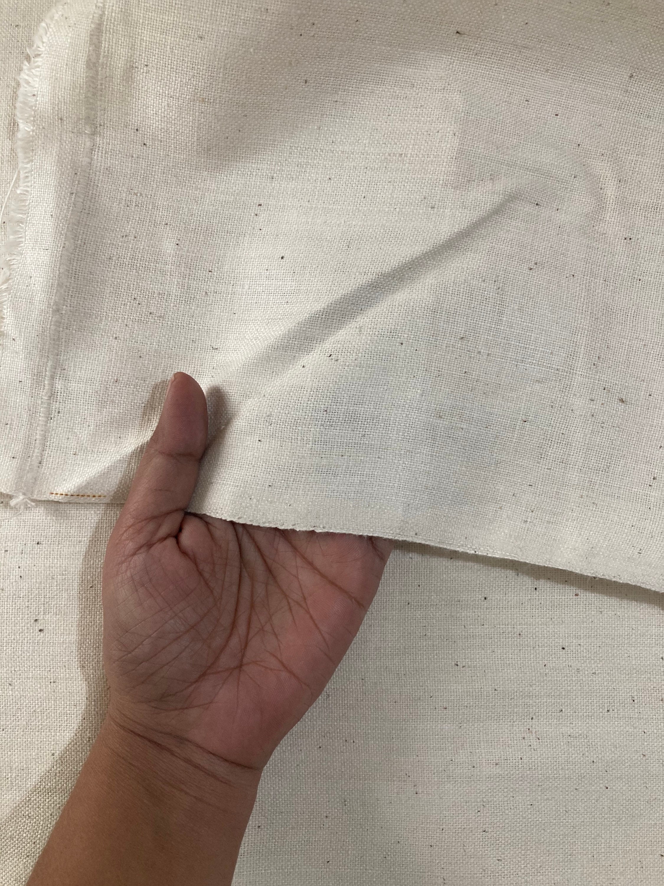 White Handwoven Handspun Cotton Fabric Hand Woven Cotton - Etsy