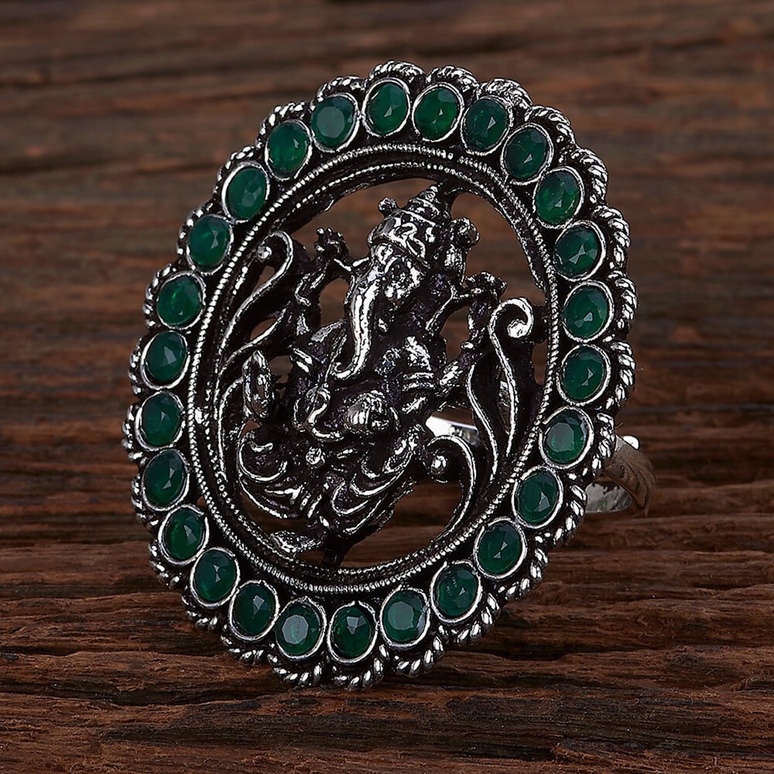 Tribal Oxidised Ring Indian Tribal Ring Ganesha Ring - Etsy