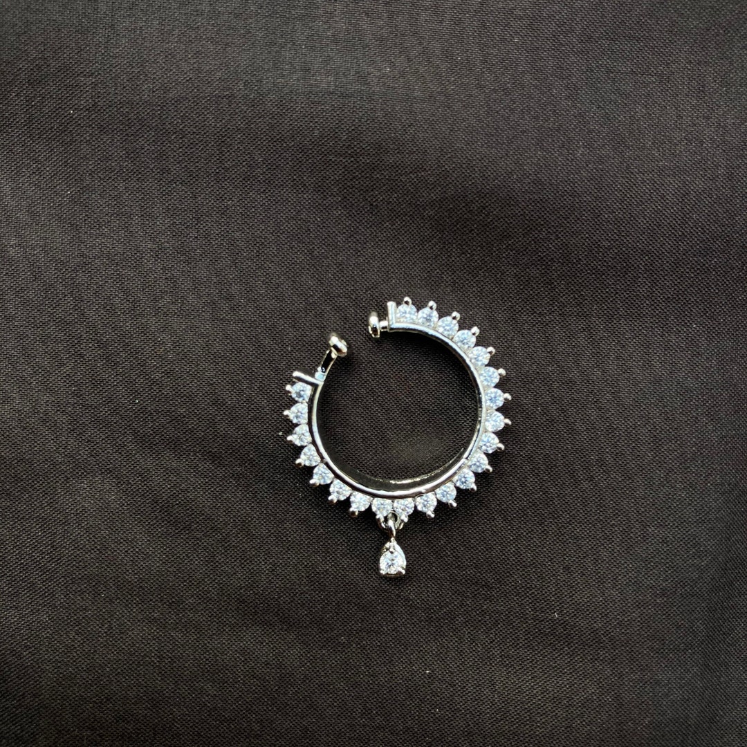 Silver Clip on Nose Ring Silver Nose Pins Dainty Nose Ring American ...