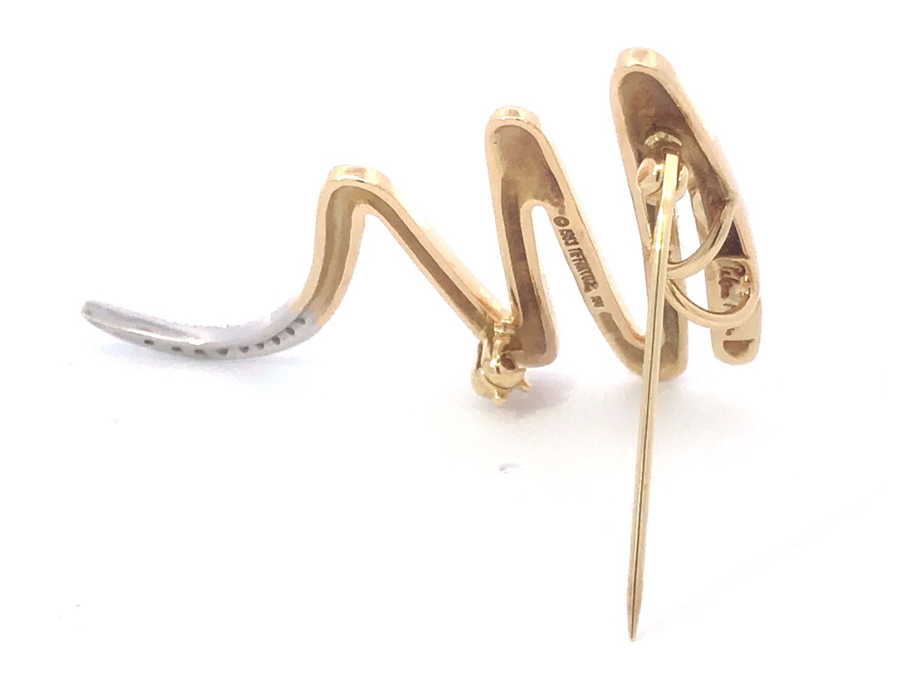 Tiffany & Co. 18k Gold Platinum Picasso Diamond Squiggle - Etsy
