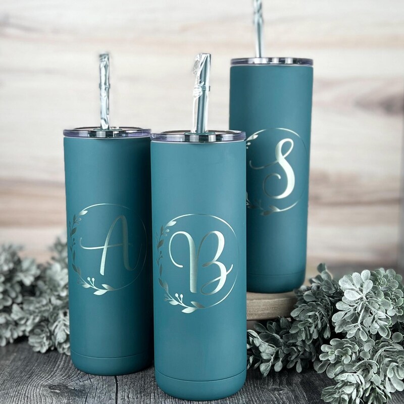 Tumbler Monogram - Etsy