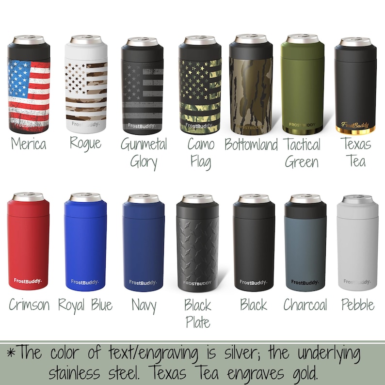 Frost Buddy Personalized Can Cooler-custom Laser Engraved Holder-holds ...