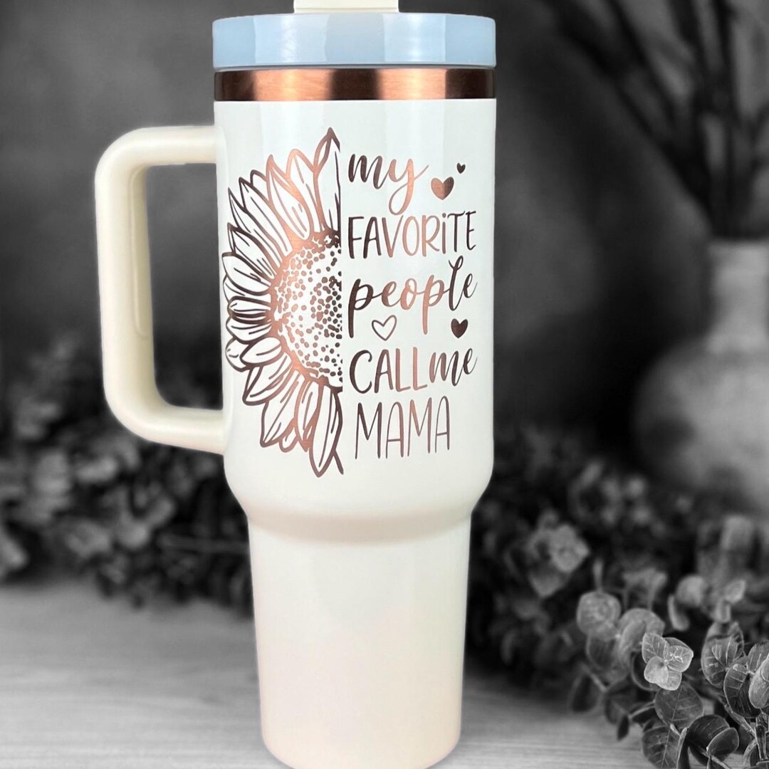 Sunflower Mama Engraved 40 Oz Tumbler, Gift for Mom - Etsy