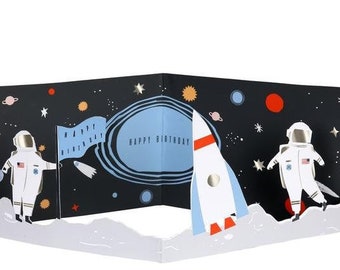 I Miss You Greeting Card Mars Space Astronaut Card - Etsy