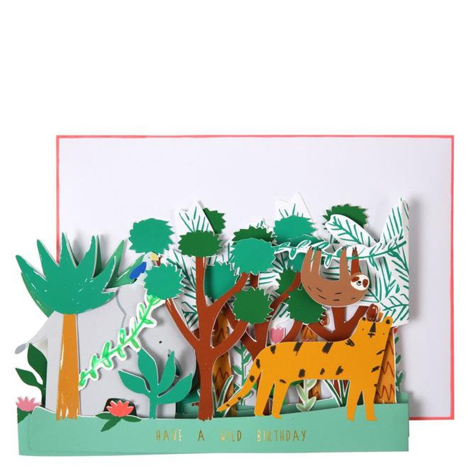 Have A Wild Birthday 3d Scene Card Inside Message: Have a Wild - Etsy