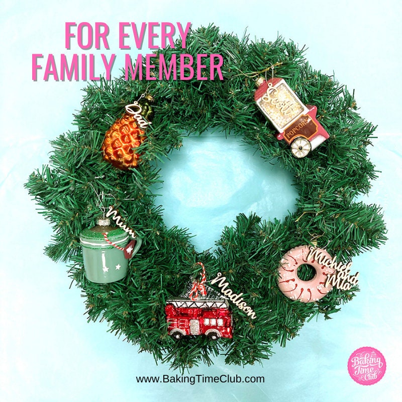 Brussel Sprout Christmas Tree Hanging Decorations - Set of 6 Bauble ...