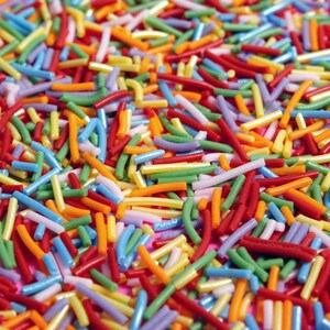 Bulk Bag Rainbow Sugar Strands Mix Natural Cake Sprinkles Suitable for ...