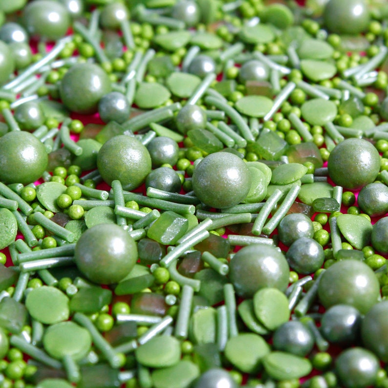 Lucky Leprechaun Green Sprinkle Mix Pearl Sugar Strands - Etsy