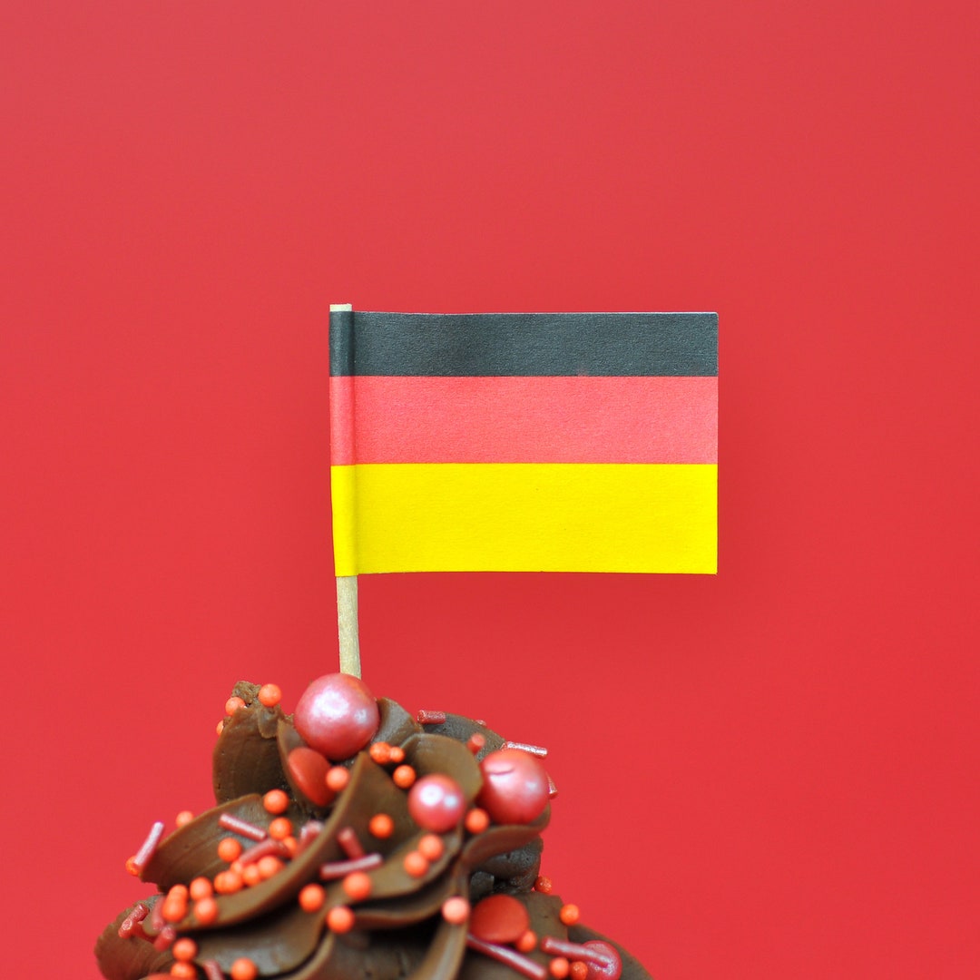 German Flag Cake Party Toppers for Baking Germany Patriotic Party ...