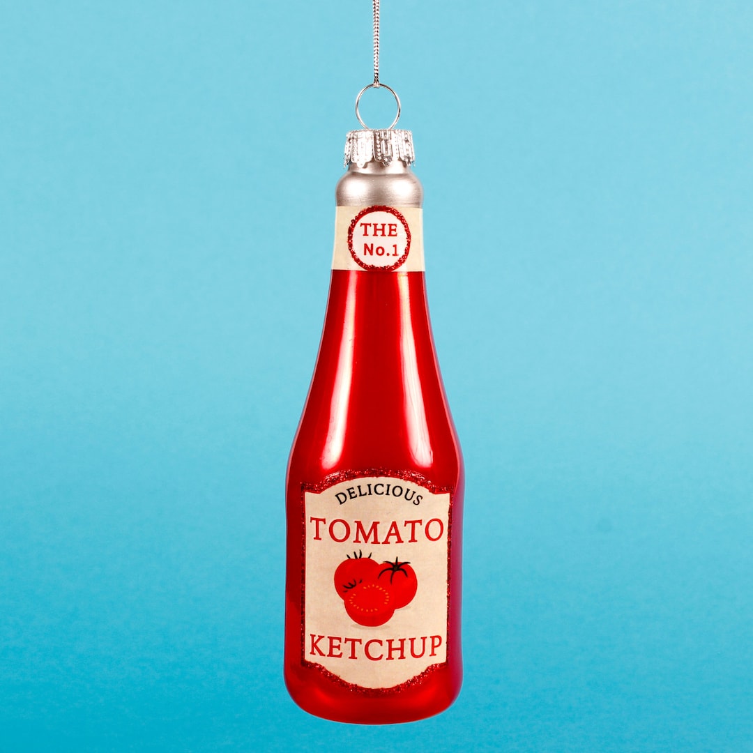 Tomato Ketchup Bottle Red Sauce Shaped Bauble Hanging Decoration ...
