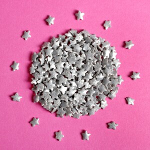 Bulk Bag Metallic Silver Stars Natural Cake Sprinkles Suitable for ...