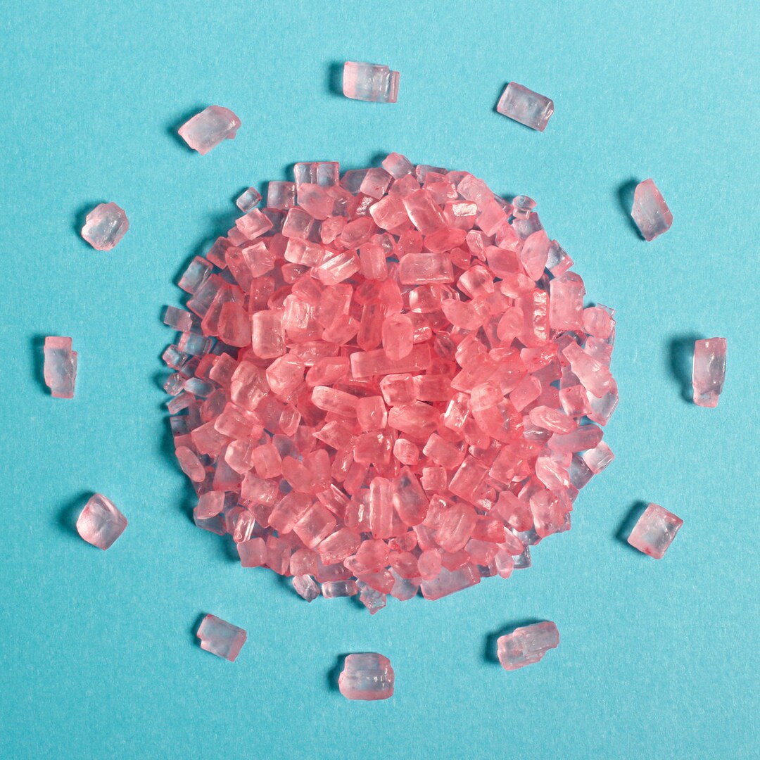 Pink Sugar Rocks Matt Natürliche Farbe Cup Cake Streusel Geeignet für ...