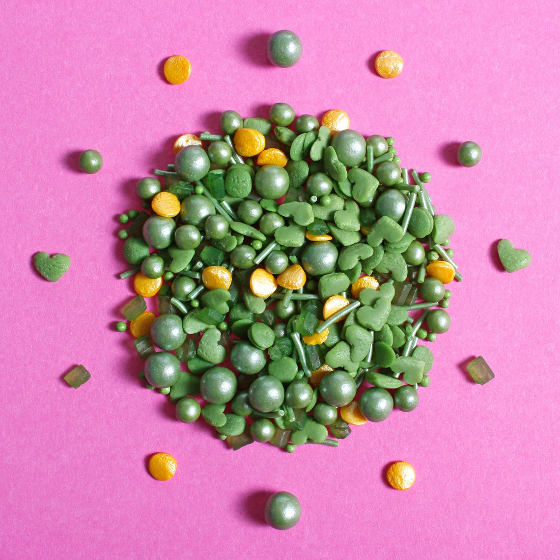 St Patrick's Day Green and Gold Sprinkle Mix Pearl Sugar - Etsy