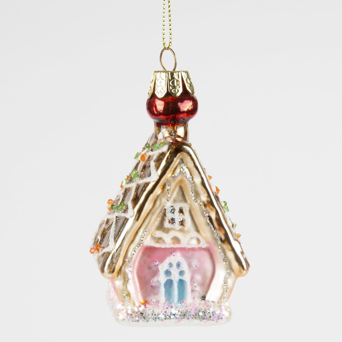 Princess Gingerbread House Hanging Decoration Bauble Festive - Etsy
