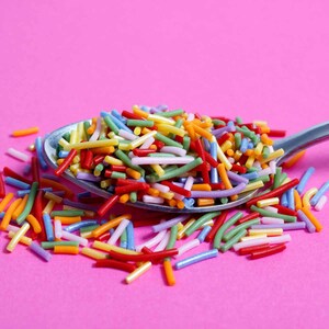Bulk Bag Rainbow Sugar Strands Mix Natural Cake Sprinkles Suitable for ...