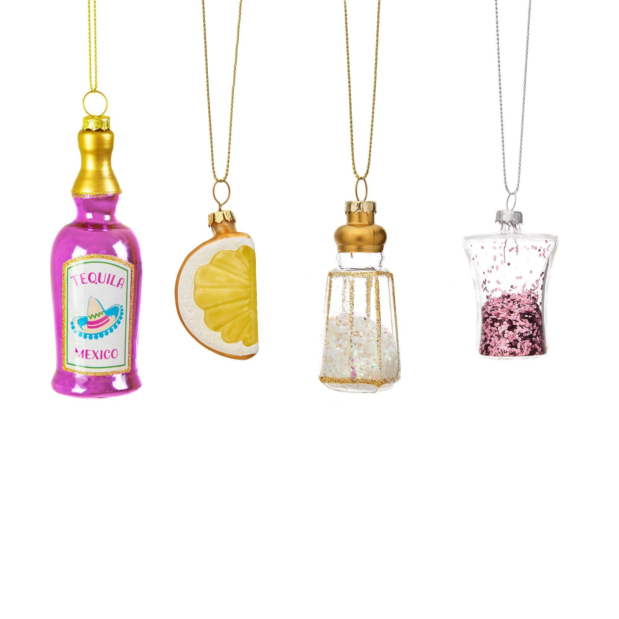 Christmas Cheer Tequila Shaped Hanging Decoration Bauble set - Etsy