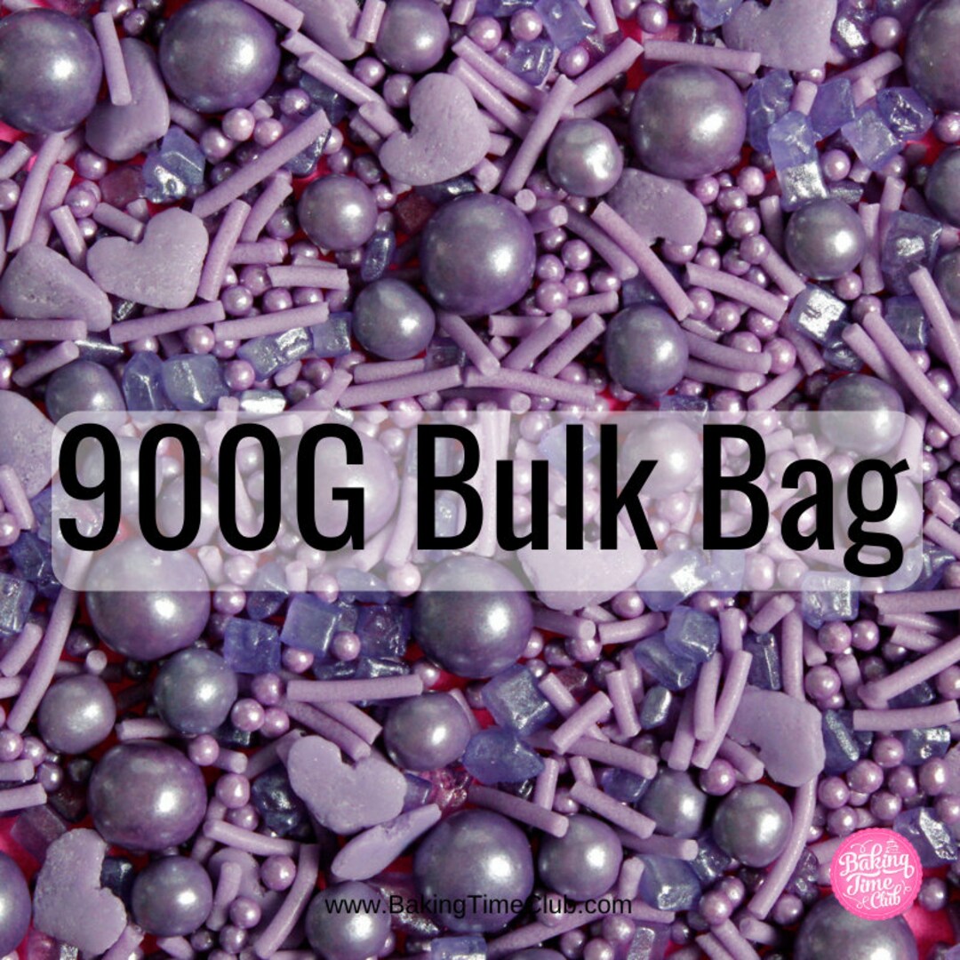 Bulk Bag Purple Passion Cake Sprinkle Mix Natural Ingredients Suitable ...