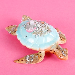 Glitter Turtle Shaped Bauble Christmas Tree Hanging Decoration Festive ...