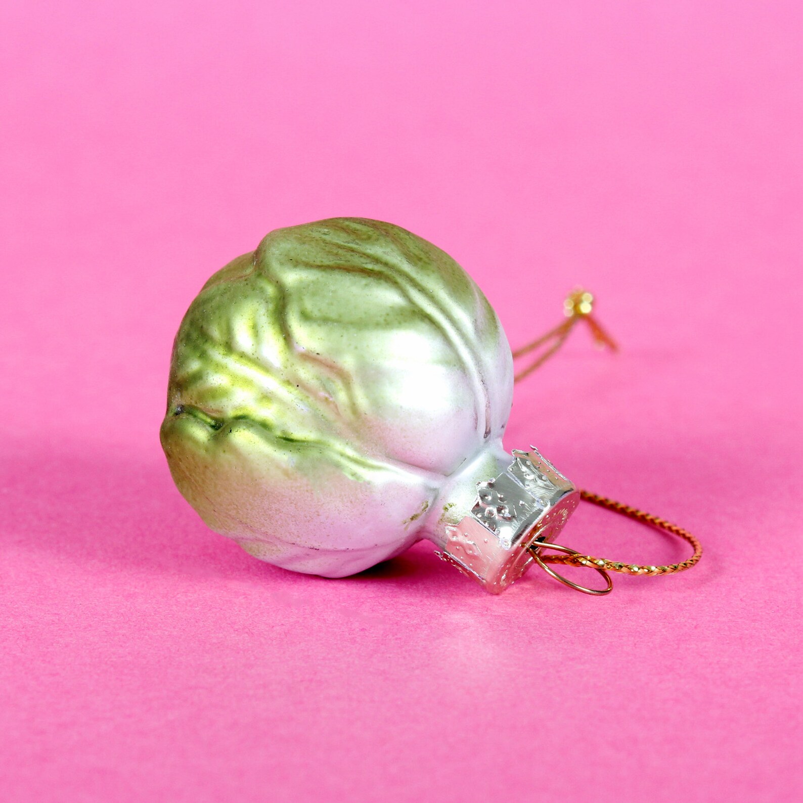 Brussel Sprout Christmas Tree Hanging Decorations - Set of 6 Bauble ...