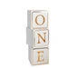 Jumbo One Gold Foil Blocks Pack of 3 Blocks for First Birthday ...