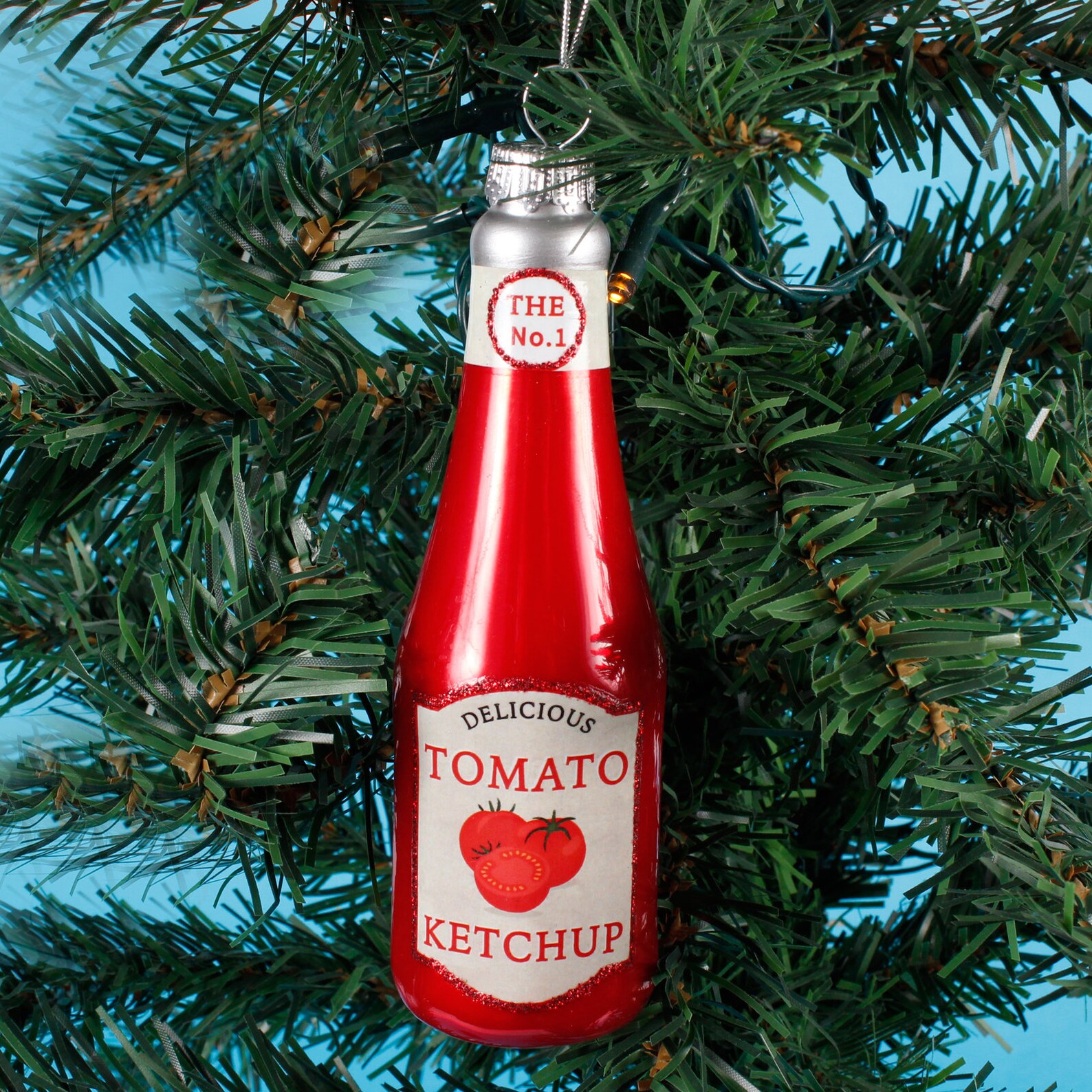 Tomato Ketchup Bottle Red Sauce Shaped Bauble Hanging Decoration ...