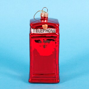Phone Box With Wreath Shaped Bauble Hanging Decoration Xmas Christmas ...