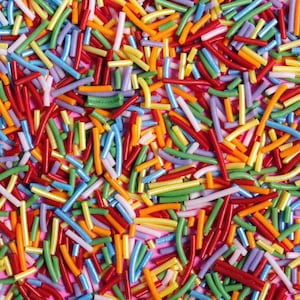 Bulk Bag Rainbow Sugar Strands Mix Natural Cake Sprinkles Suitable for ...