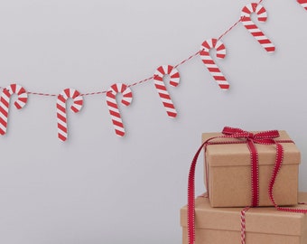 Candy Cane Banner - Etsy