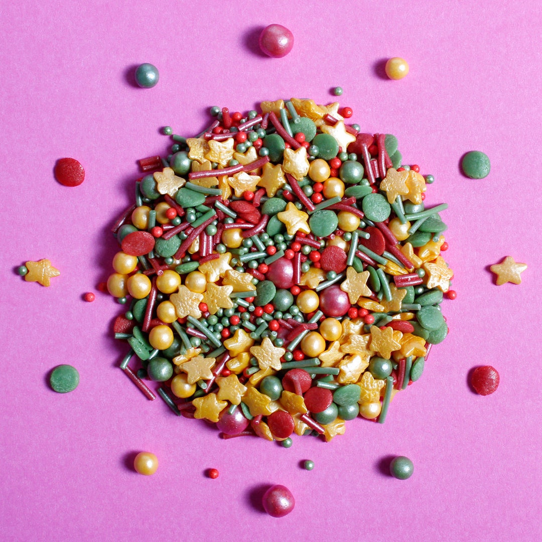 Sprinkle Bell Rock Christmas Mix Edible Cake Sprinkle Suitable for ...