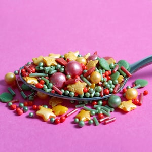 Sprinkle Bell Rock Christmas Mix Edible Cake Sprinkle Suitable for ...