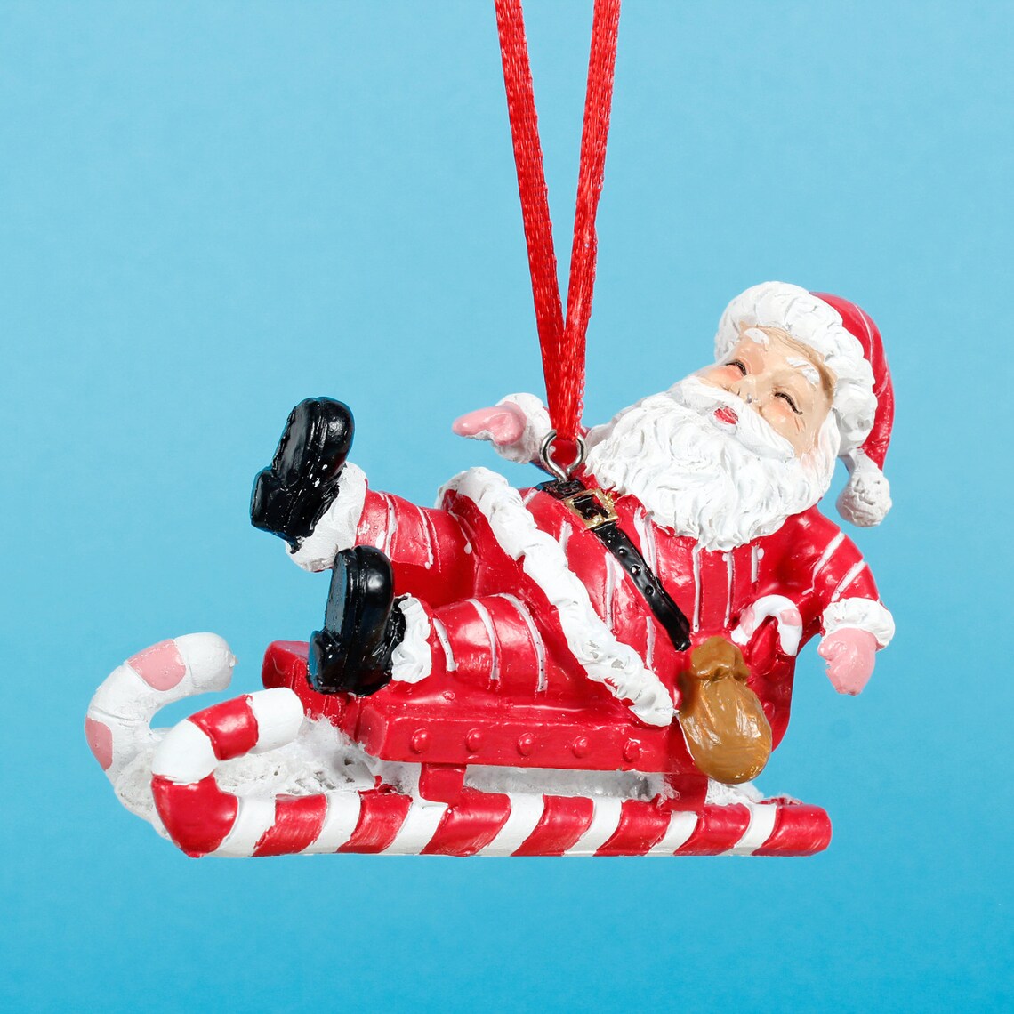 Santa's Helpers Set of 4 Shaped Resin 3D Christmas Tree Hanging ...