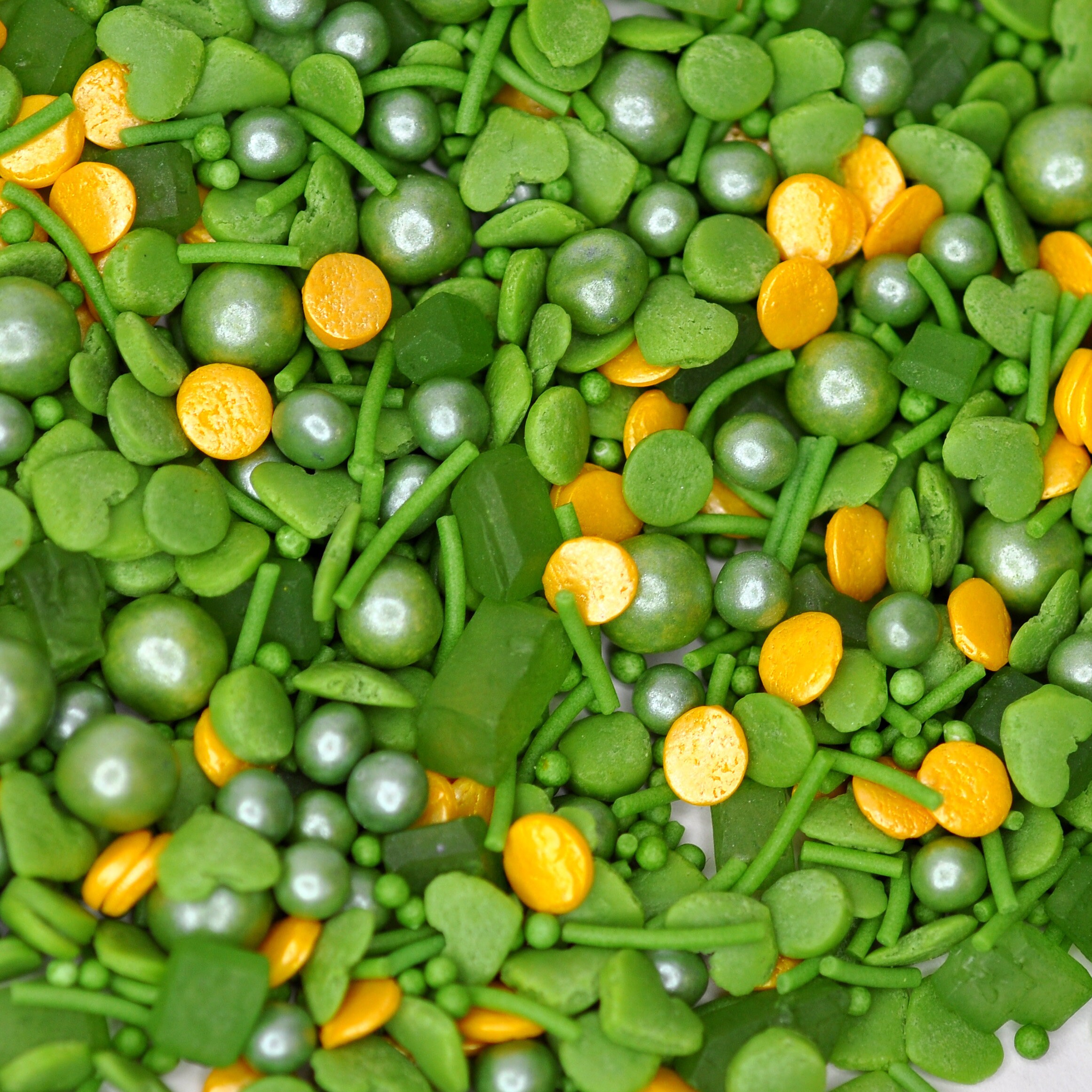 St Patrick's Day Green and Gold Sprinkle Mix Pearl Sugar | Etsy