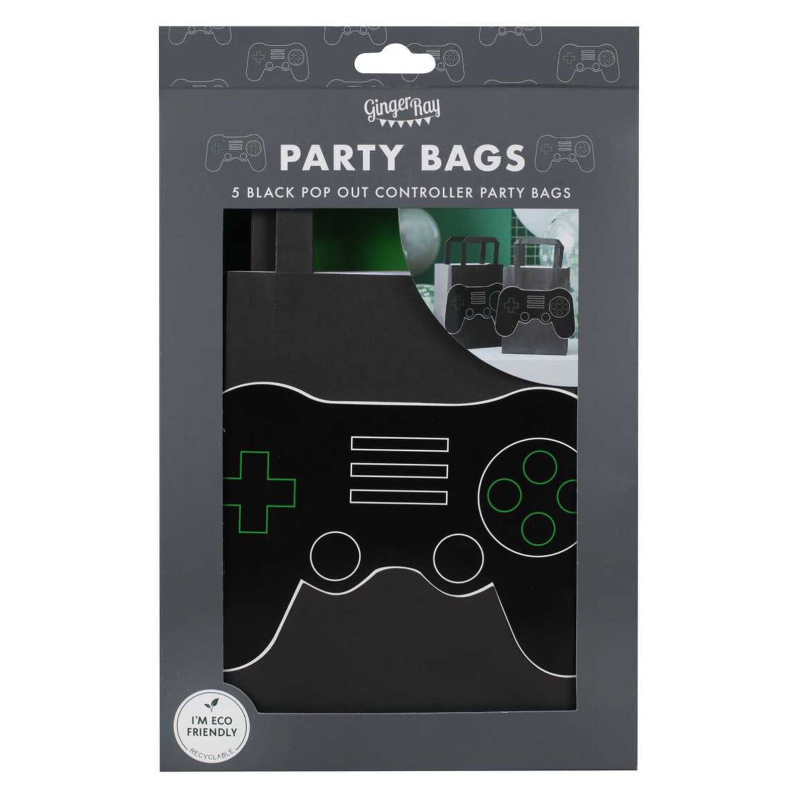 Eco Friendly Gamer Party Bags Pack of 5 for Fun Gaming Tech - Etsy