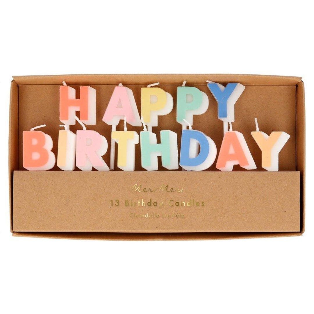 Happy Birthday Candle Set Party Kid's Children's Supplies Birthday ...