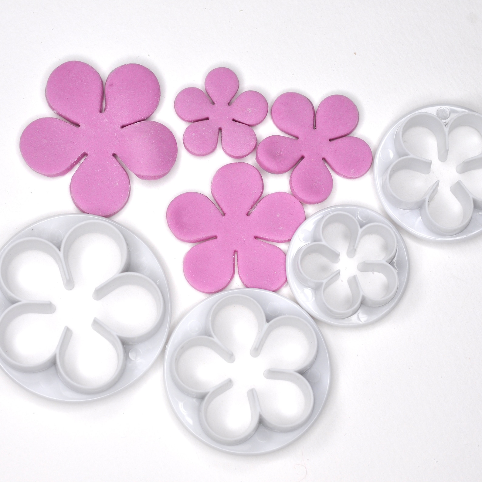 Rose Flower Cookie Fondant Cutter Set of 4 for Star Baker Gardener Gift ...